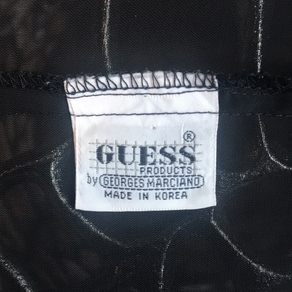 80’s 90’s Vintage Guess Sheer Embroidered Button Down - Gem